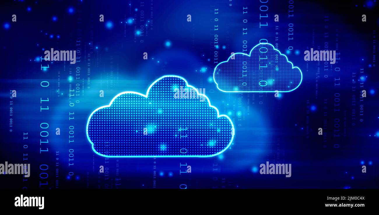 2d rendering technology Cloud computing Stock Photo - Alamy