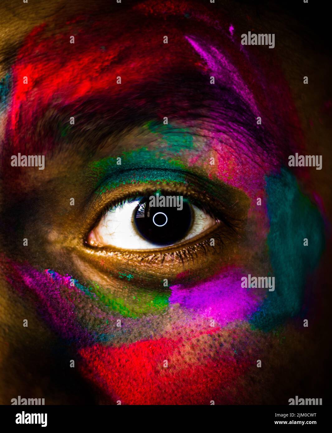 Colourful face paint hi-res stock photography and images - Alamy