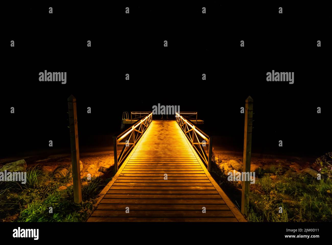 Beautiful shot illuminated pier hi-res stock photography and images - Alamy