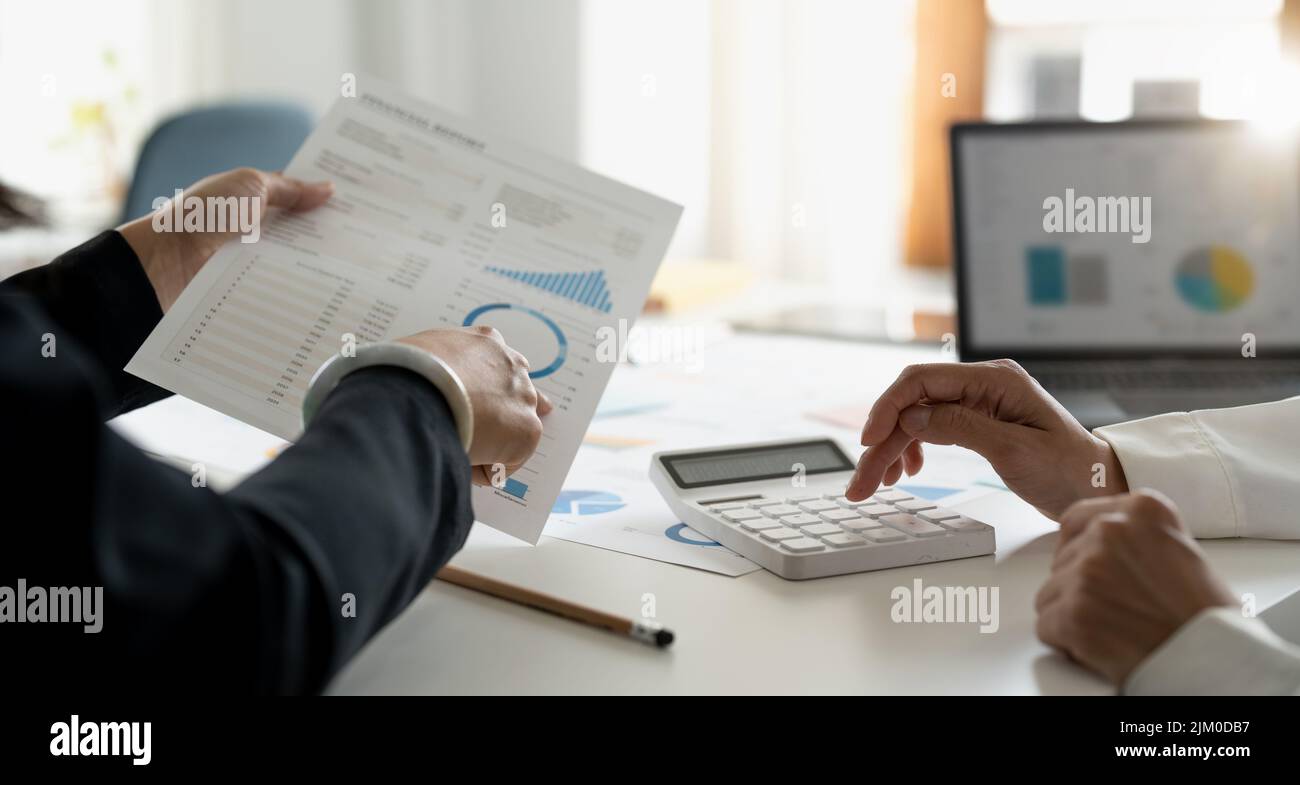 business colleague meeting to brainstorm the new project business ...