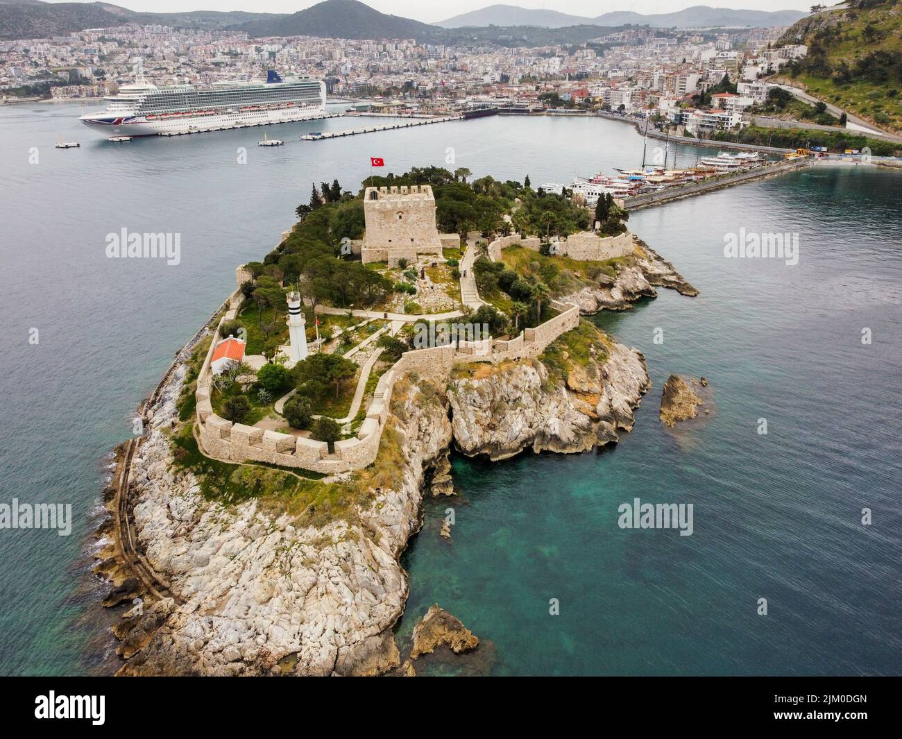 Fort medieval wall kusadasi turkey hi-res stock photography and images ...