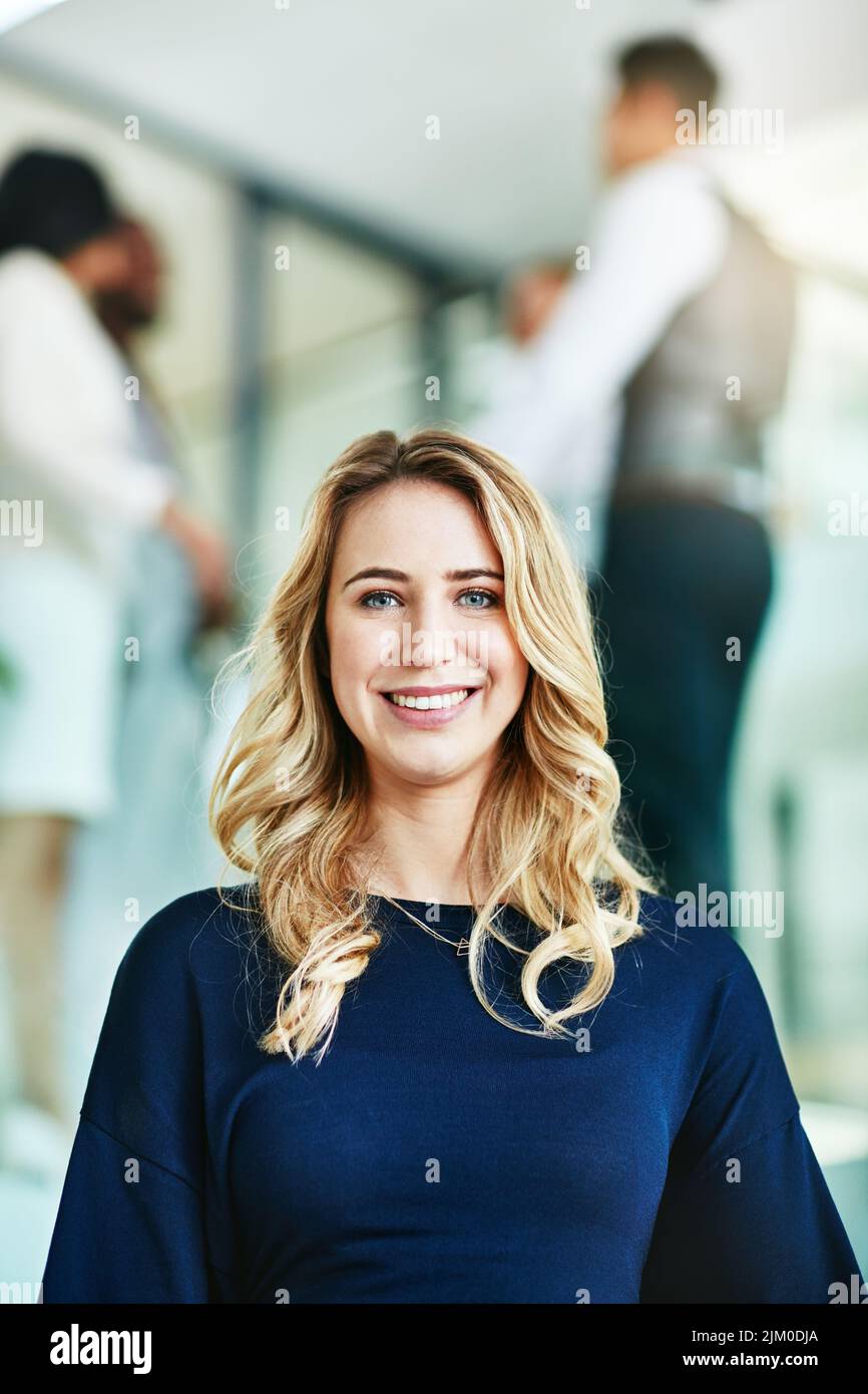 Beautiful female employee hi-res stock photography and images - Alamy