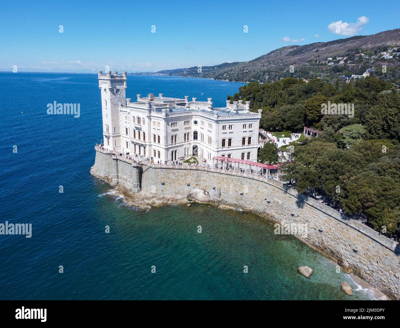 Miramare castle aerial hi-res stock photography and images - Alamy