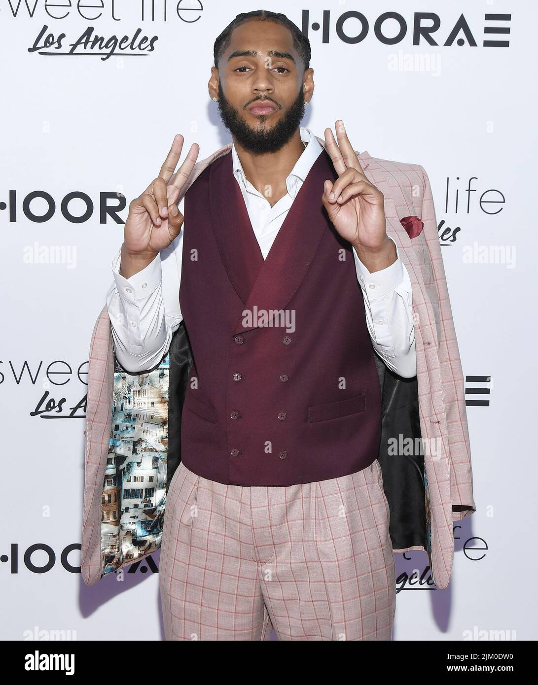 Keilan Horton arrives at the HBO Max's SWEET LIFE Season 2 Premiere ...