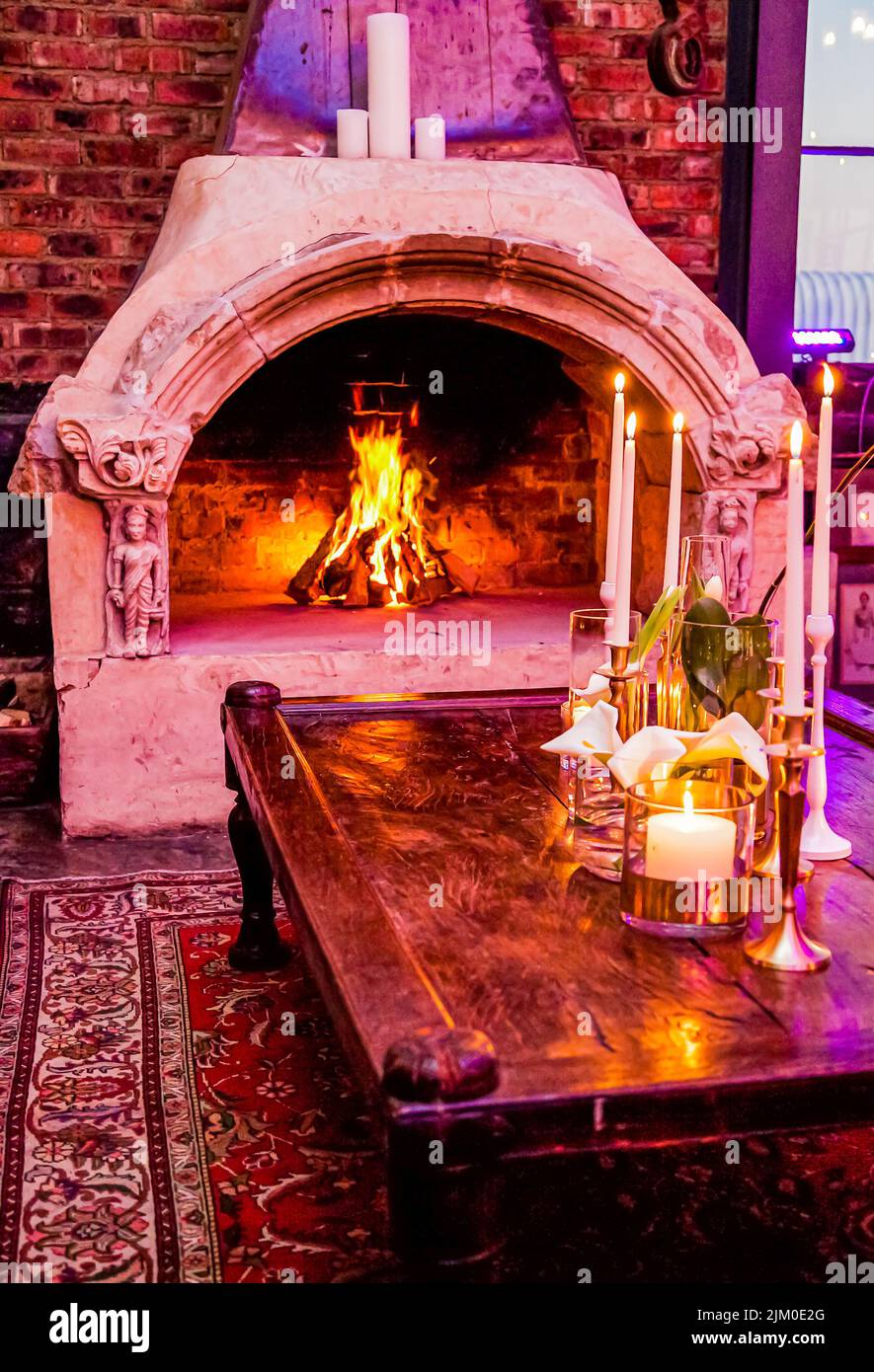Candlestick old style candle hi-res stock photography and images - Alamy