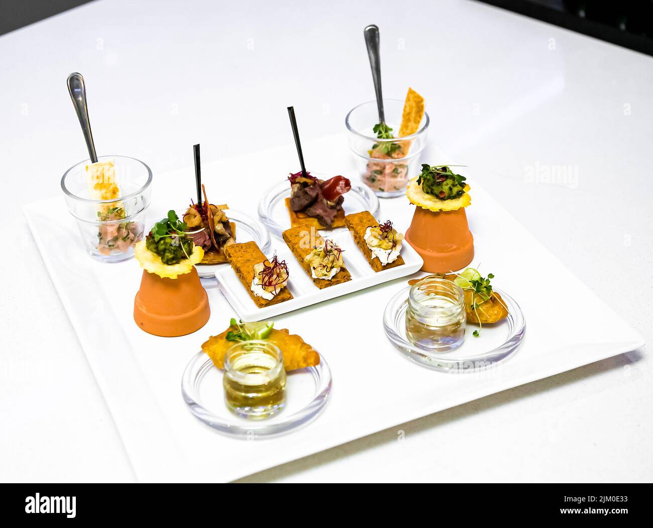 A finger food platter with different snacks Stock Photo - Alamy