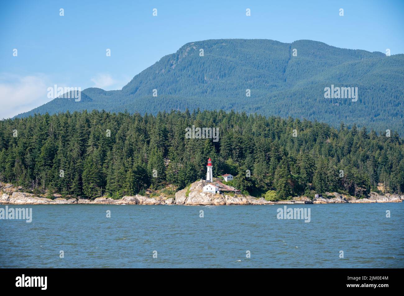 Point Atkinson Light house on the northern coast of Burrard Inlet Stock ...