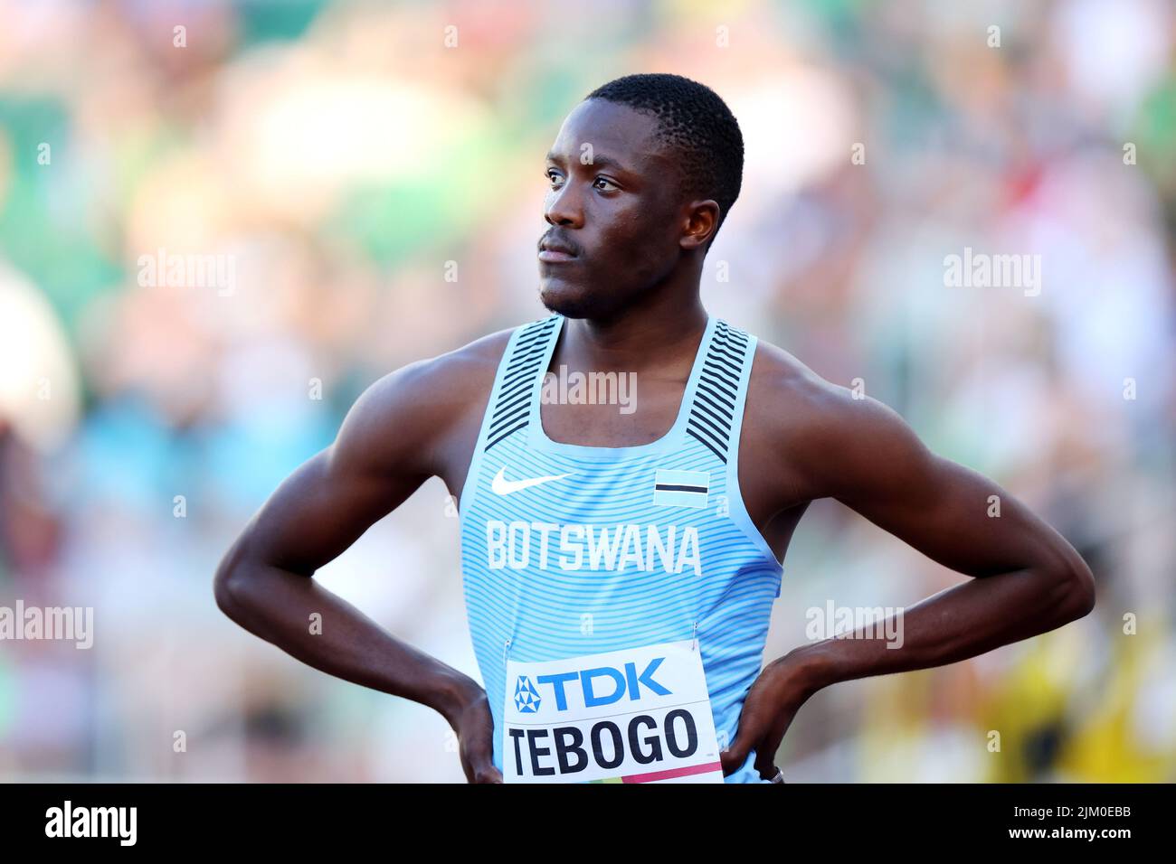 Hayward Field, Eugene, Oregon, USA. 15th July, 2022. Letsile Tebogo ...