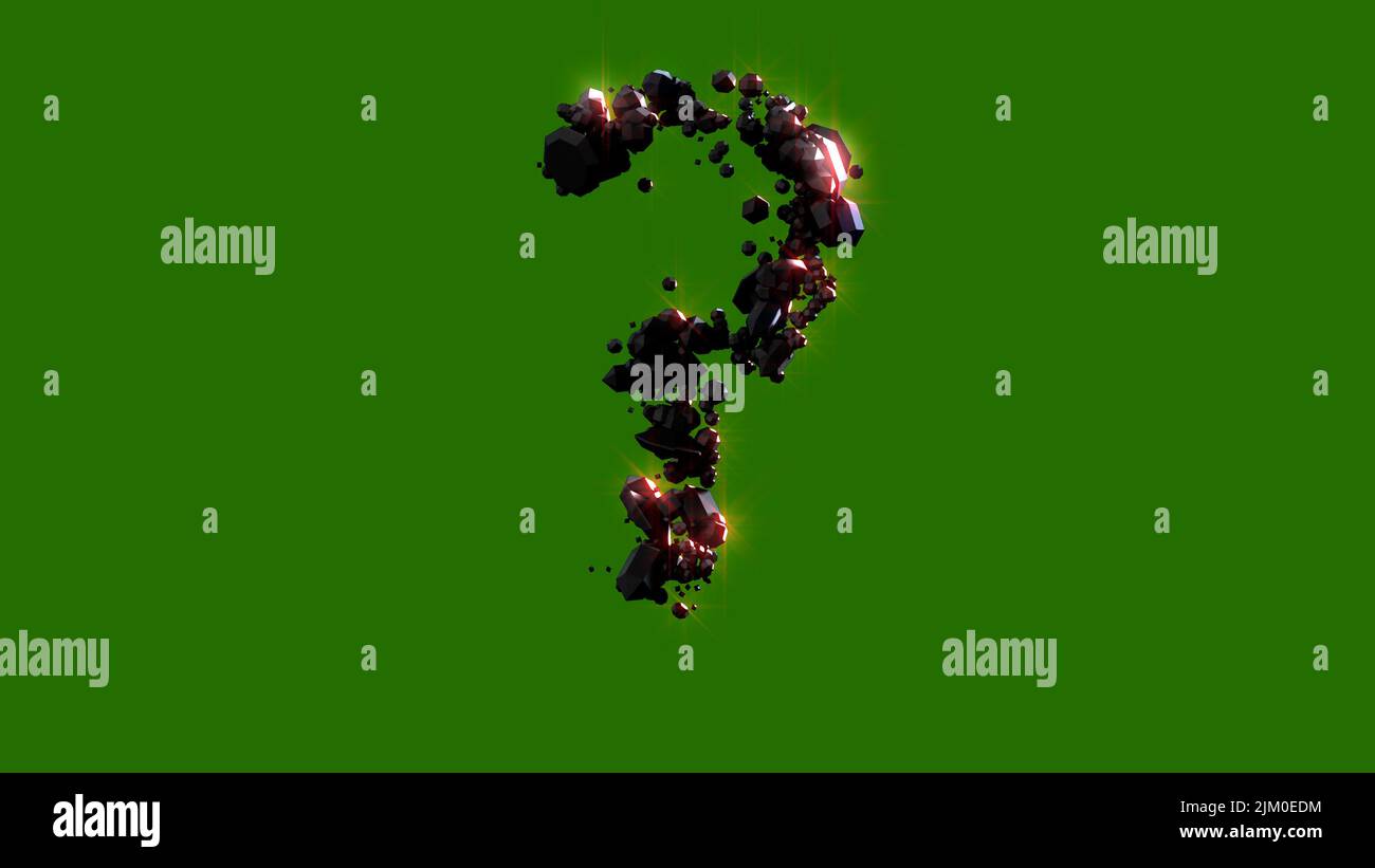 dark stones with red glowing question mark - cosmic magma stones ...