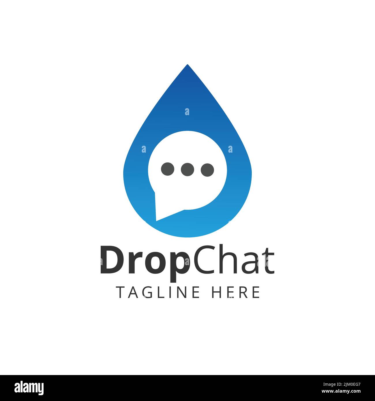 Blue drop logo hi-res stock photography and images - Alamy