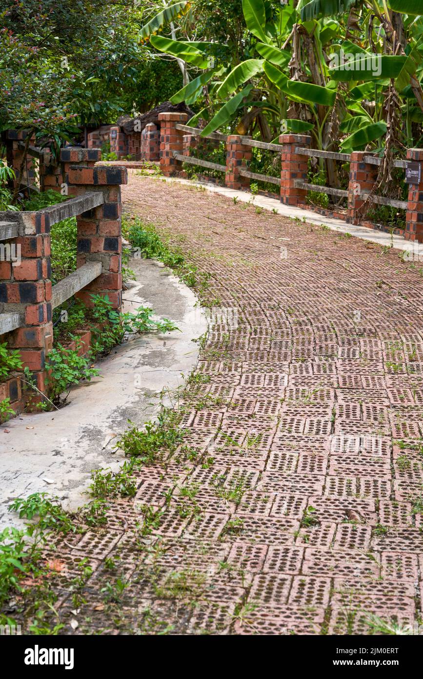 Recreational trail in the outdoor village Stock Photo - Alamy