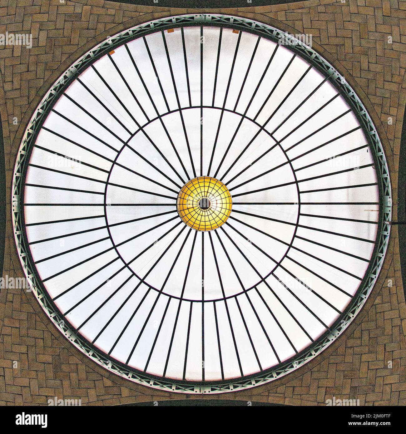 A frosted dome inside the Hearst memorial building on the UC Berkeley ...