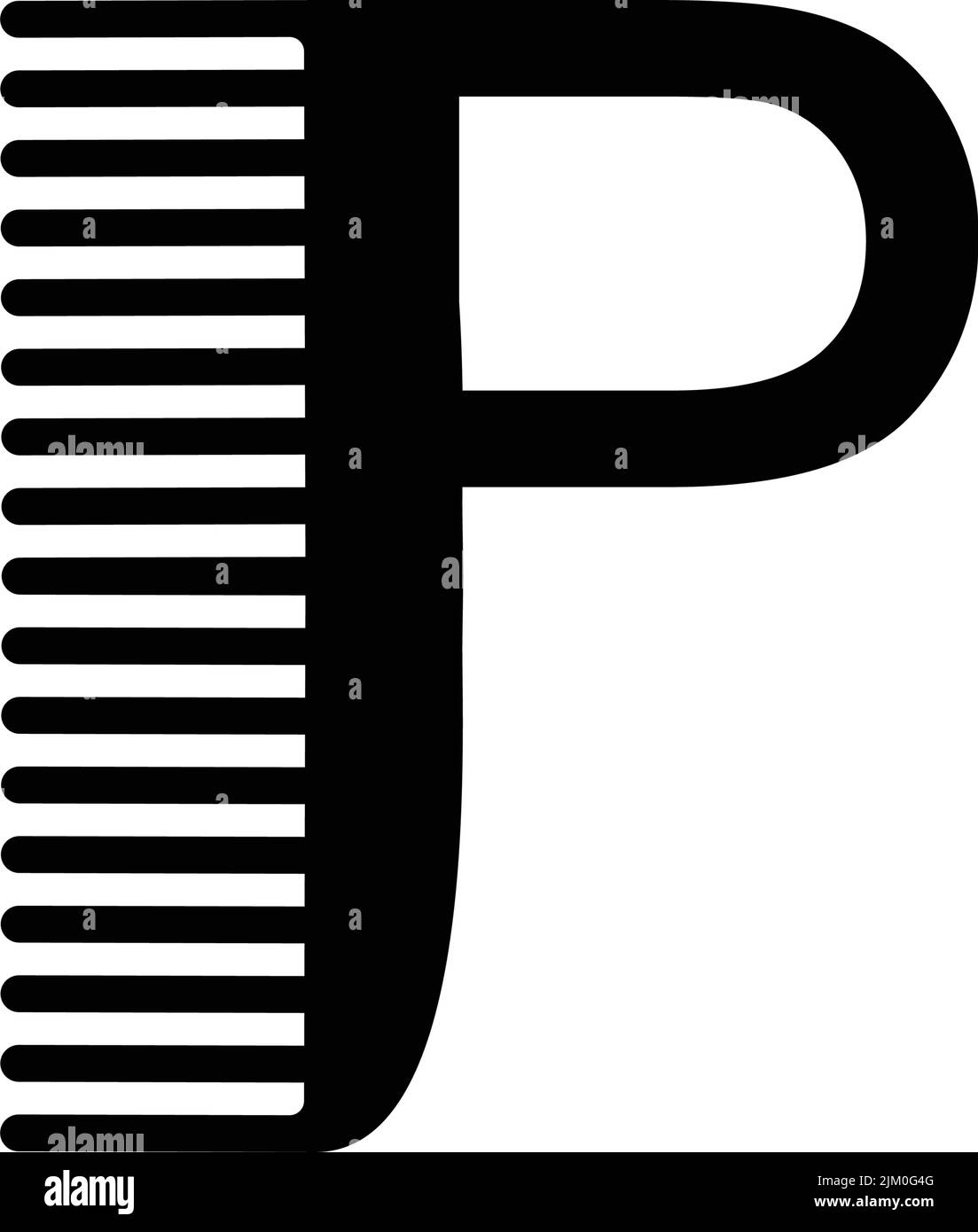 A logo design of the comb isolated on a white background Stock Vector ...