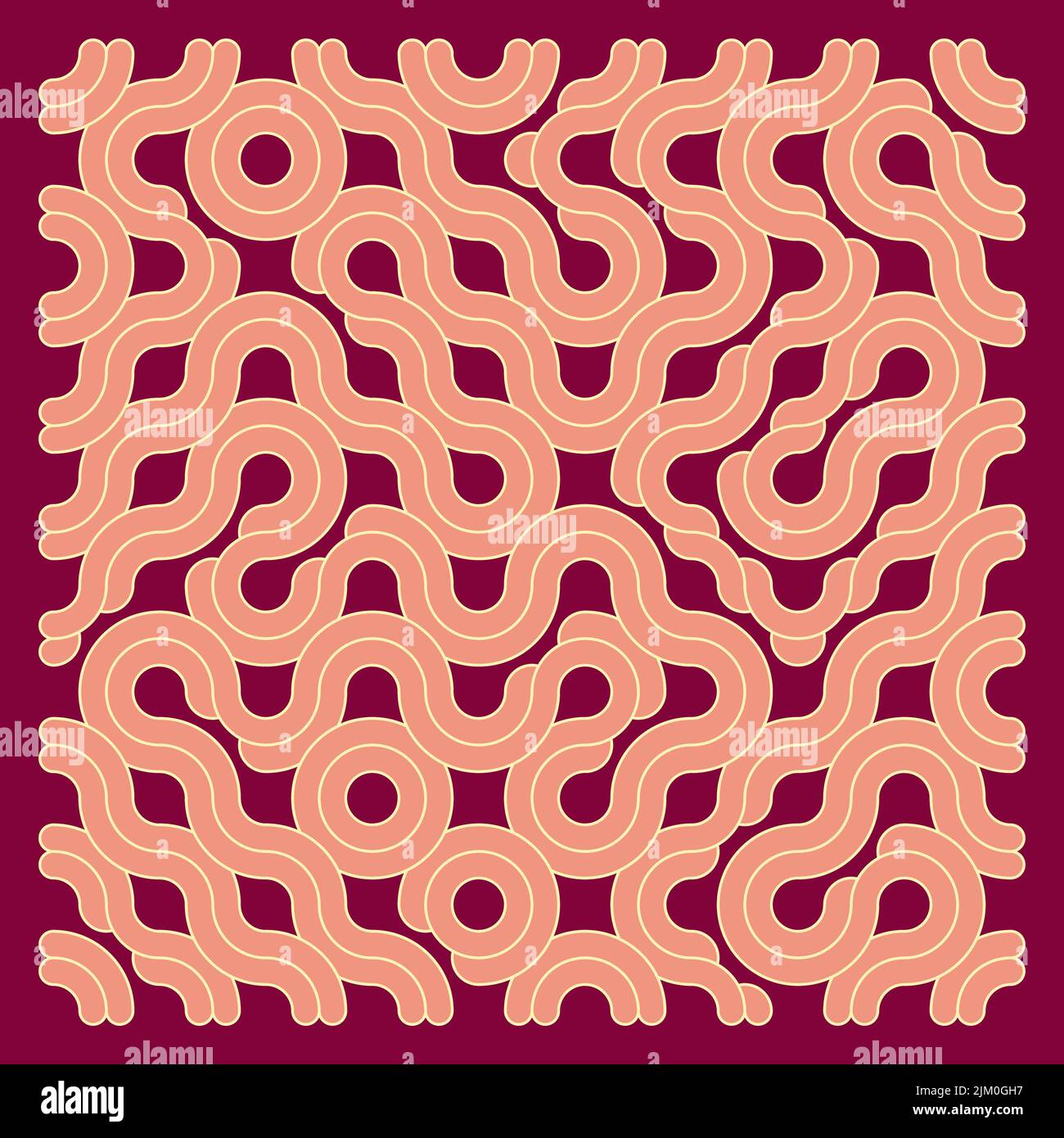 Random color rounded truchet tiling illustration Stock Vector Image ...