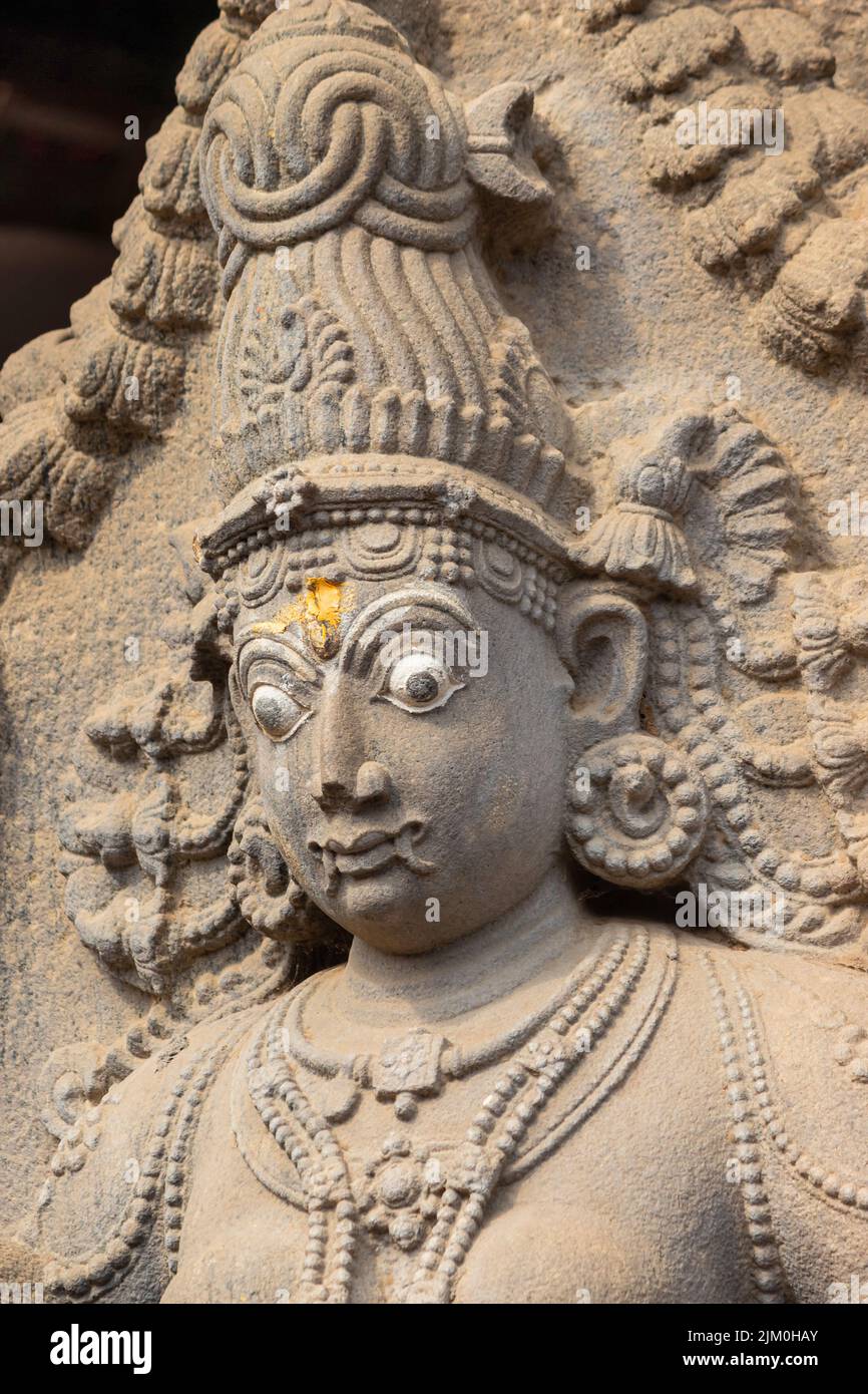Stone Sculpture of Demon on the temple of Meenakshi Amman Temple ...