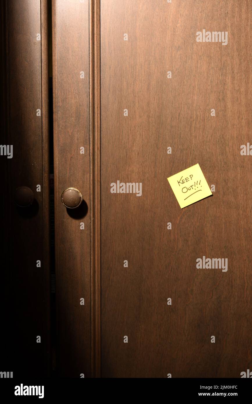 Keep out door hi-res stock photography and images - Alamy