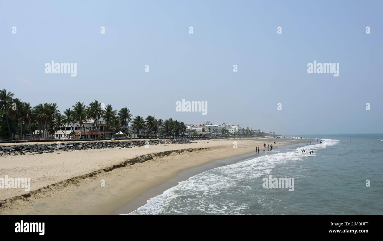 Beautiful View of Serenity Beach during Noon time, Pondicherry now ...