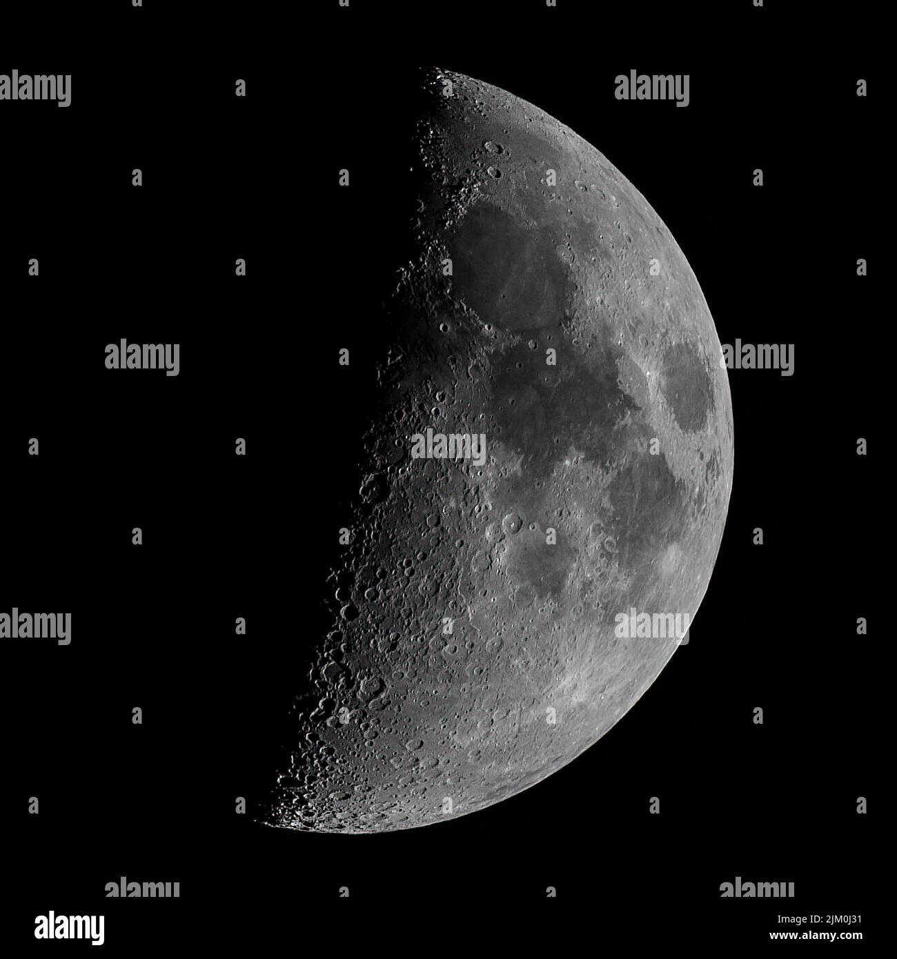 A high-resolution moon in the night Stock Photo - Alamy