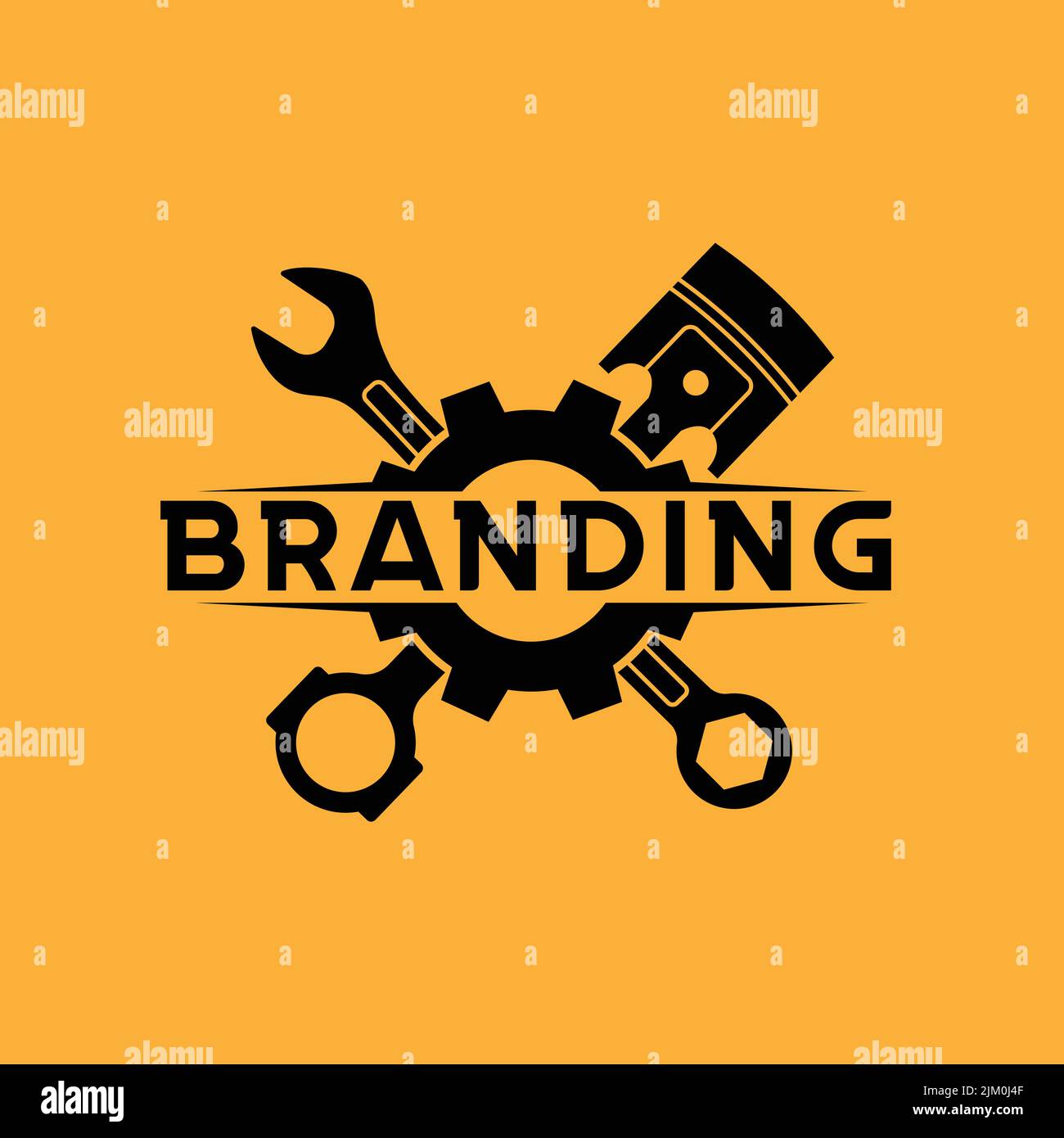 a template for a gear company logo Stock Vector Image & Art - Alamy