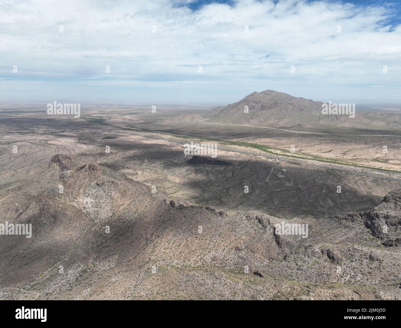 An aerial view of deserted mountain range in Arizona Stock Photo - Alamy