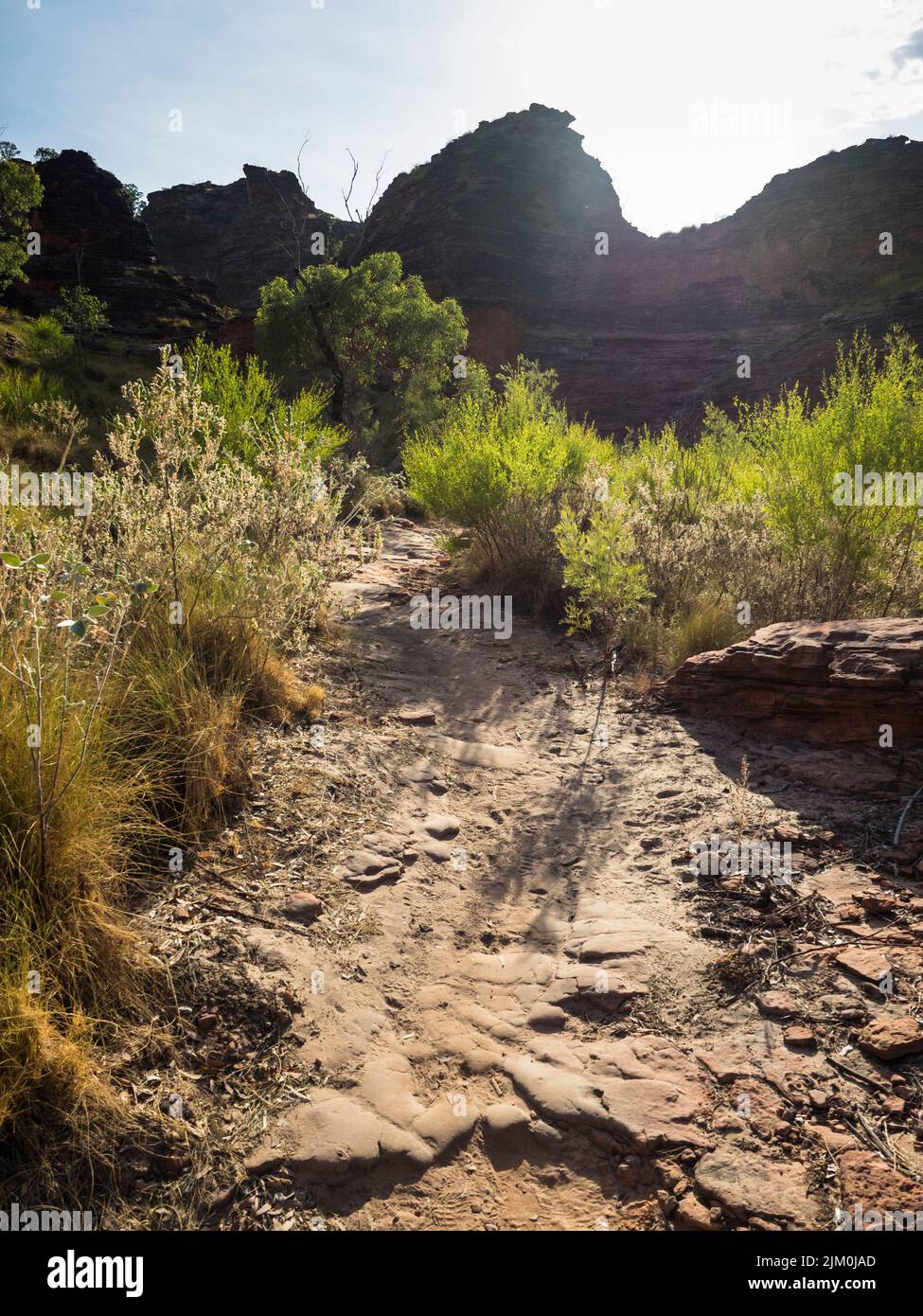 Walking tracvk through the sandstone and congolmerate sedimentary karst ...