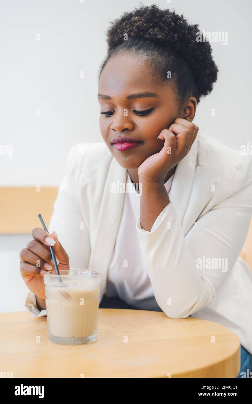 Woman mixing cocktail straw hi-res stock photography and images - Alamy