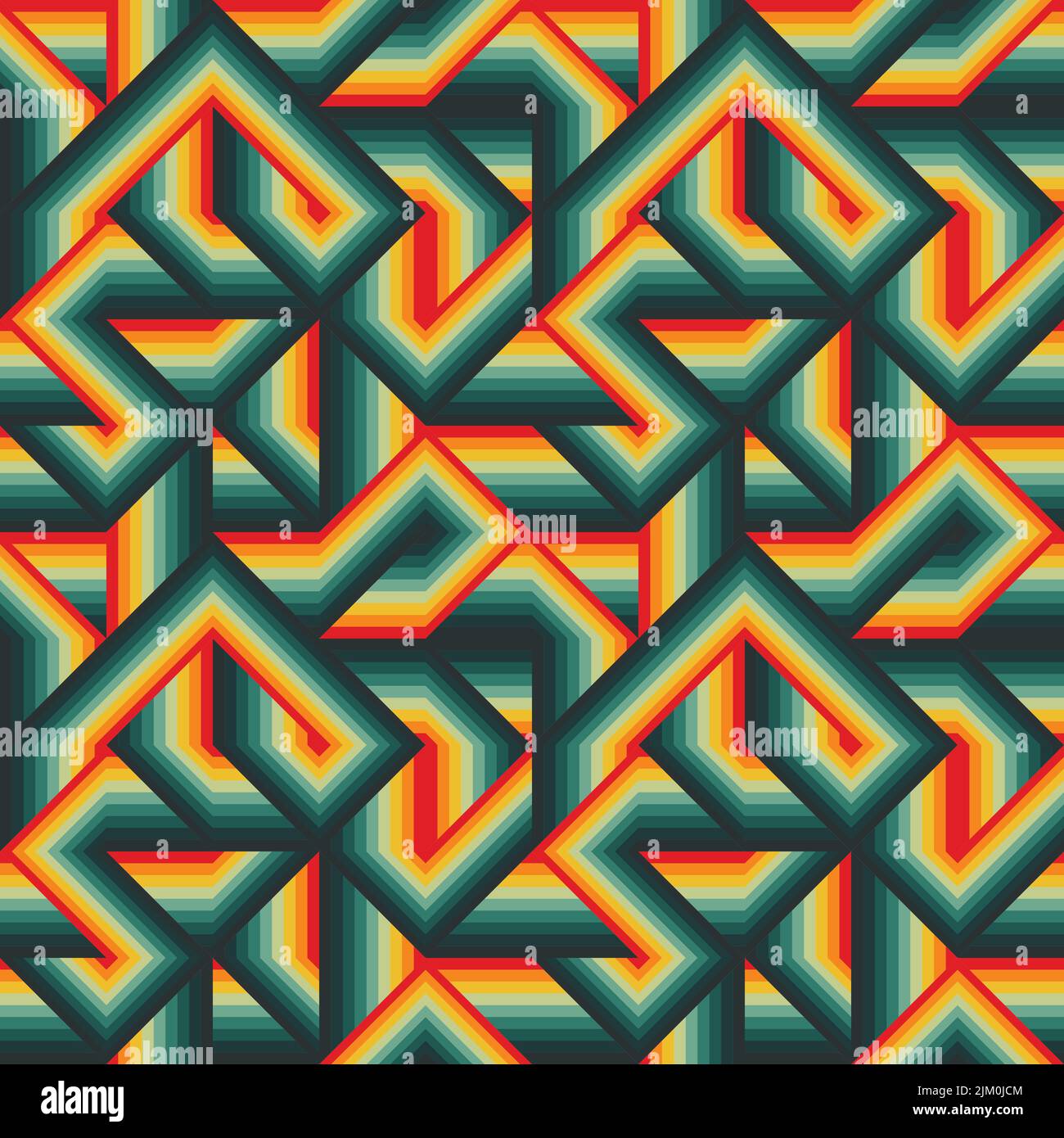 Abstract, striped background. Seamless pattern. Retro style design ...