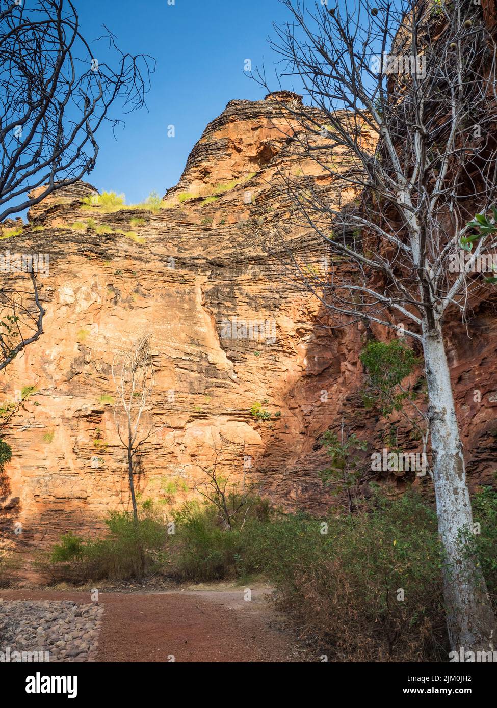 Modern walking tracks through the sandstone and congolmerate ...