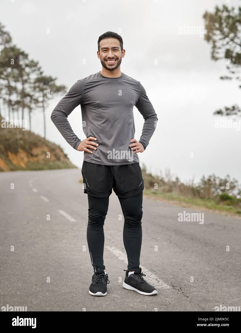 My only competition is myself. Full length portrait of a handsome young ...