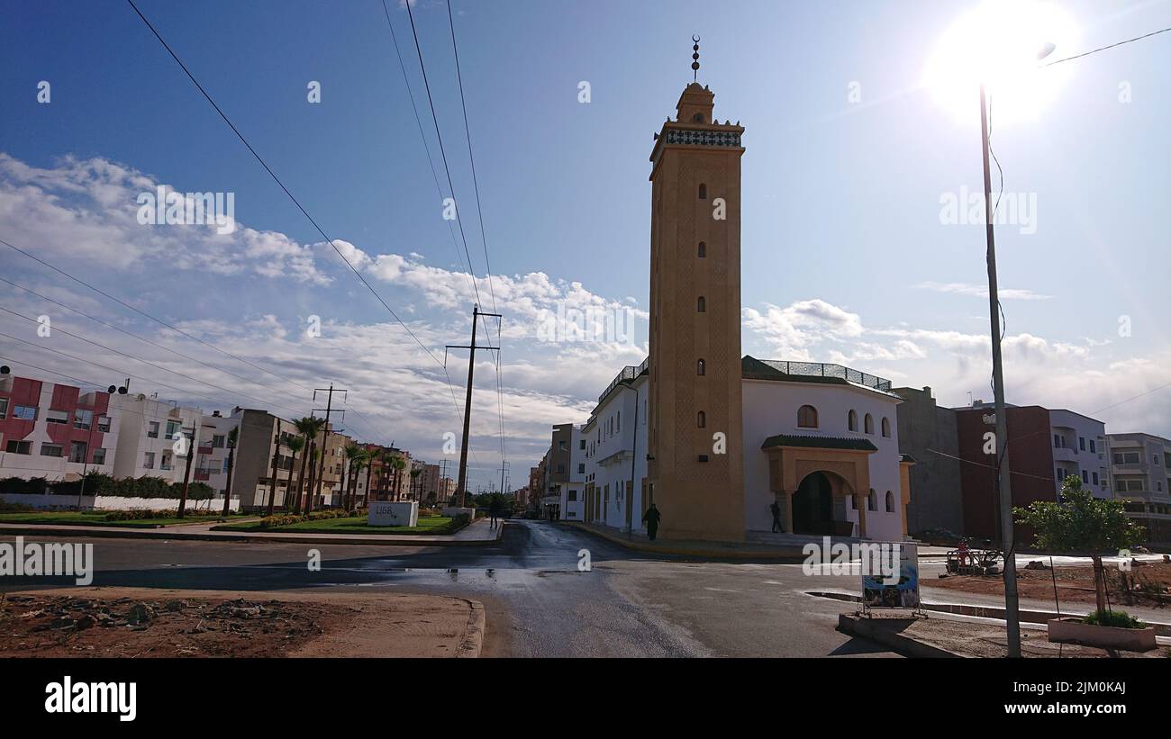 The beautiful architecture of the Moroccan mosque Stock Photo - Alamy