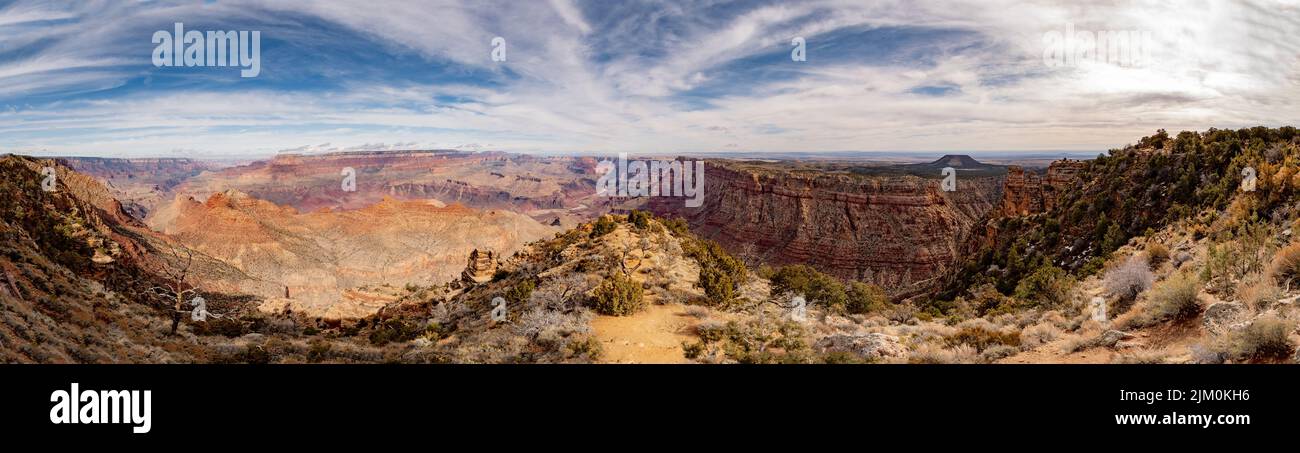 The beautiful panoramic view of the Grand Canyon National Park. Arizona ...