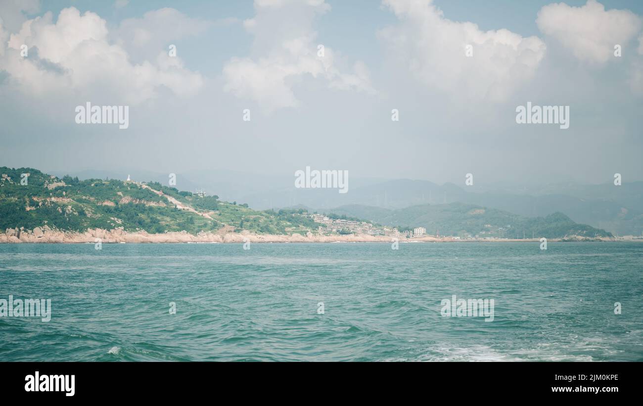 An aerial view of an island Stock Photo - Alamy