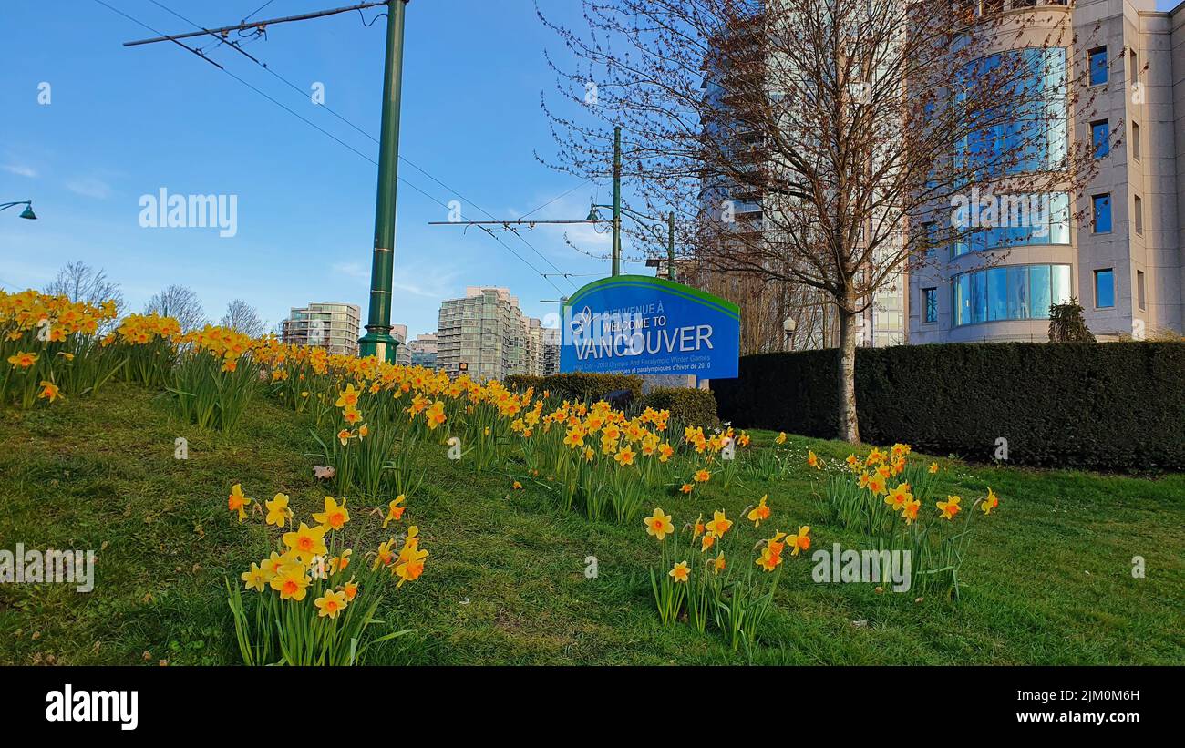 Welcome vancouver sign hi-res stock photography and images - Alamy