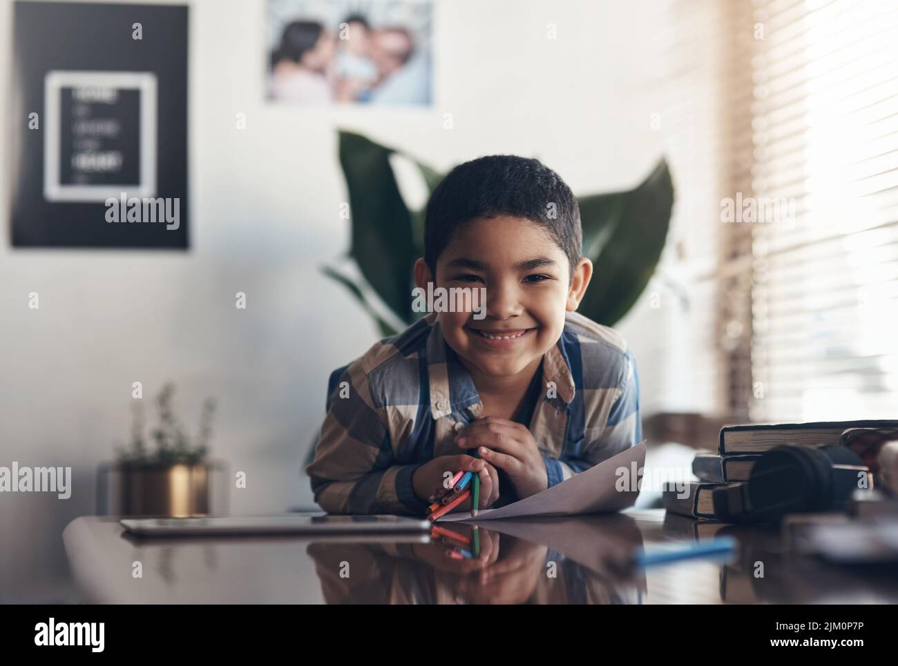Its not like school, its even better. Portrait of an adorable little ...