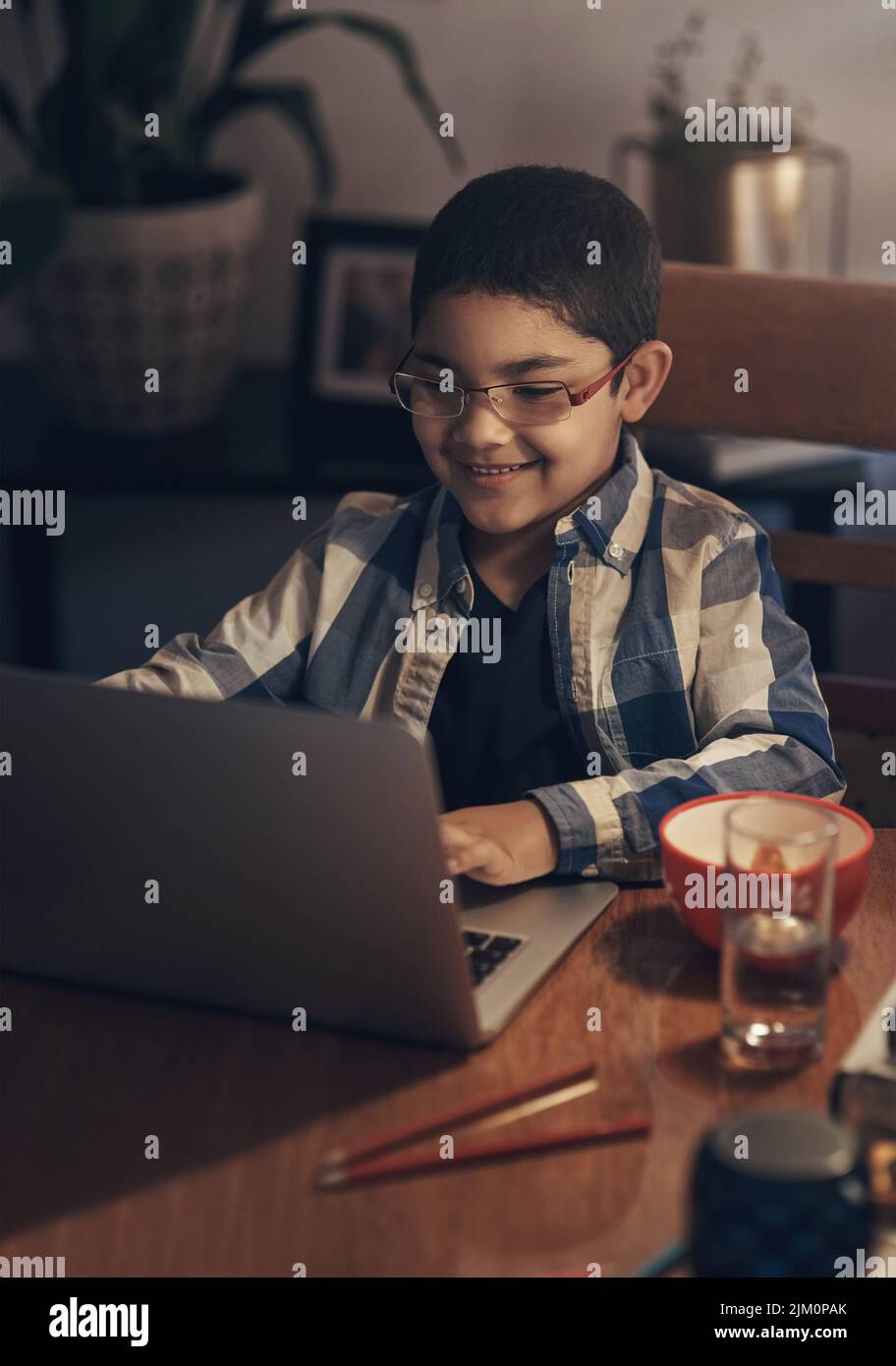 Being homeschooled has never made him happier. an adorable little boy ...