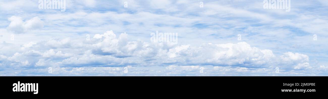 Wide blue sky with clouds Stock Photo - Alamy