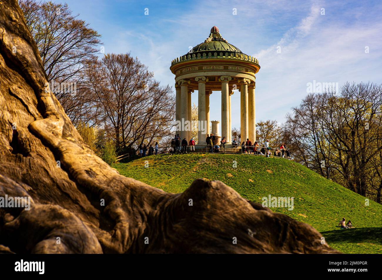 The Monopteros is a famous historic building in Munichs English Garden ...