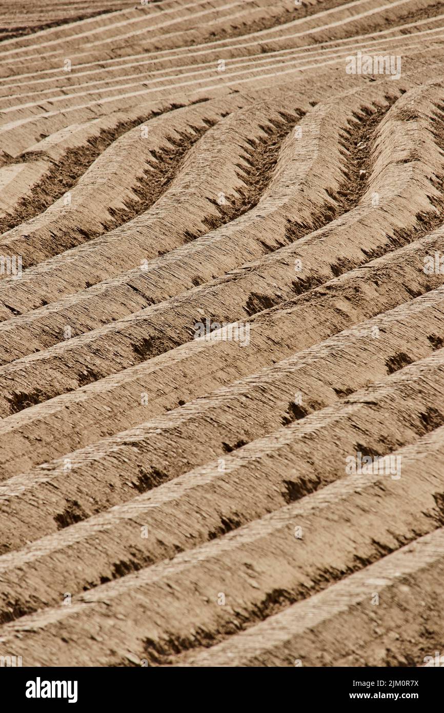 The ploughed field in Geilenkirchen, Germany - Farm scenery Stock Photo ...