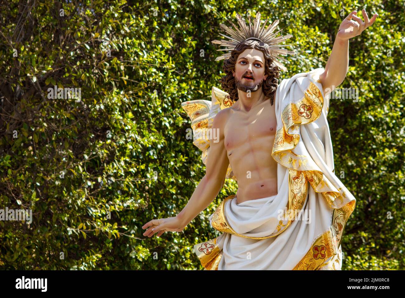 The statue of the Risen Christ at Naxxar, Malta Stock Photo - Alamy