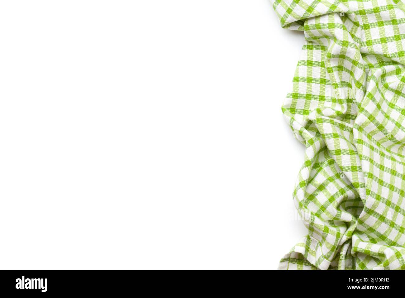 Kitchen table cloth. Cooking towel isolated on white background. Top ...