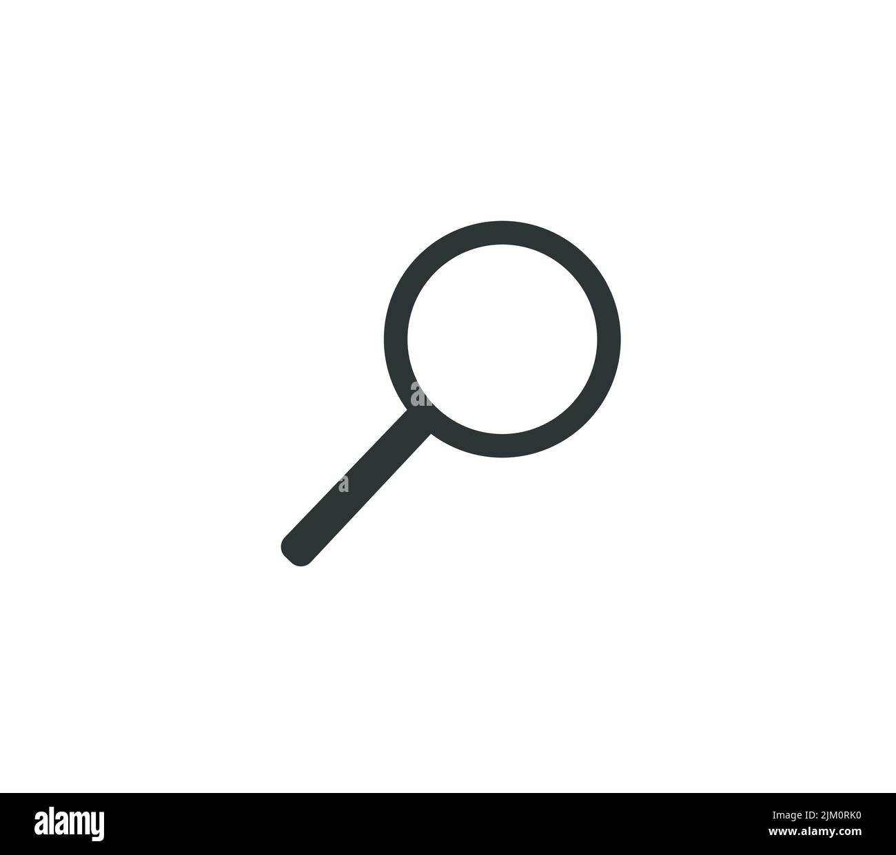 Simple magnifying glass icon vector. Concept of searching, browse, and ...