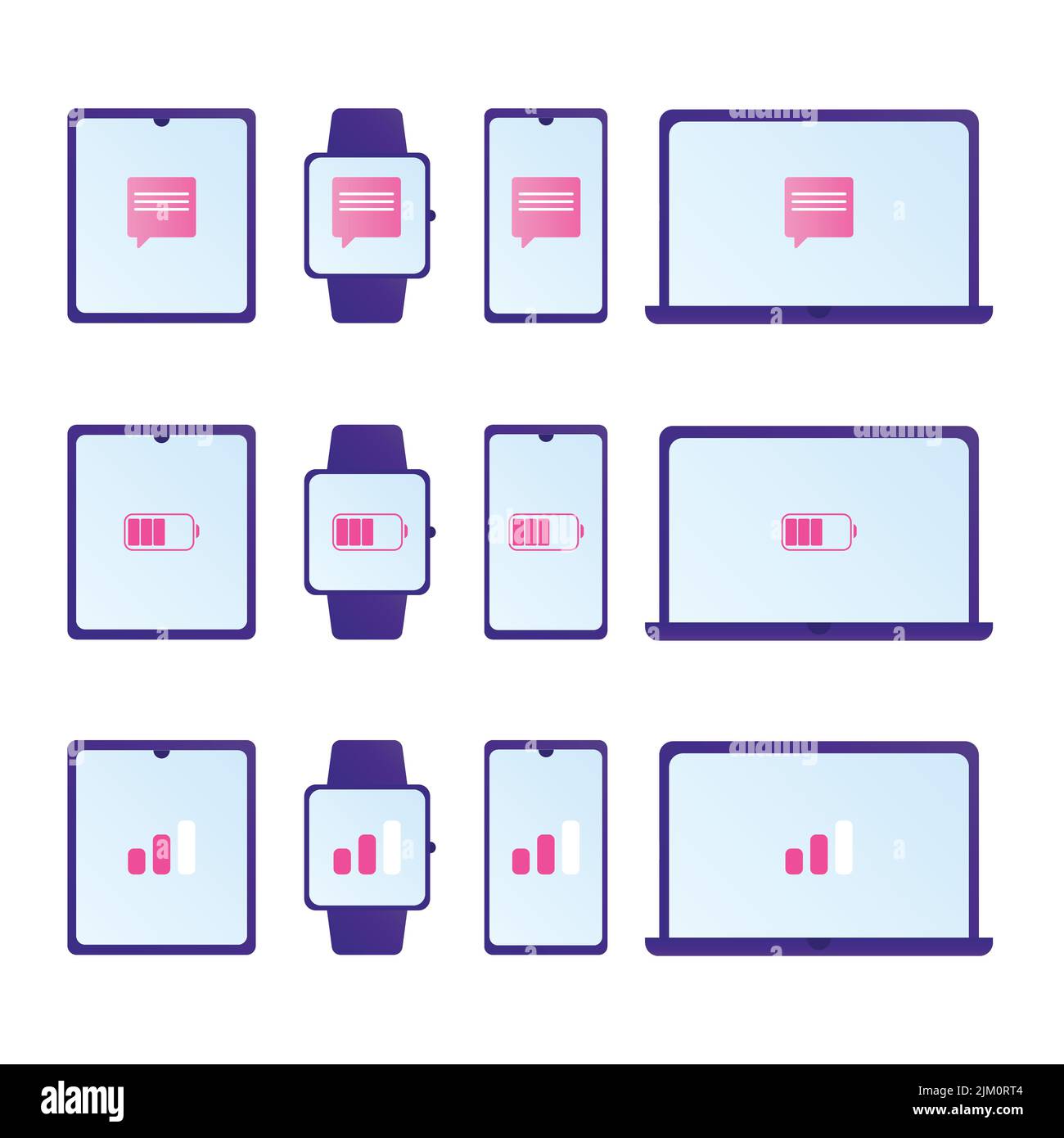 Electronic devices in flat design Stock Vector Image & Art - Alamy