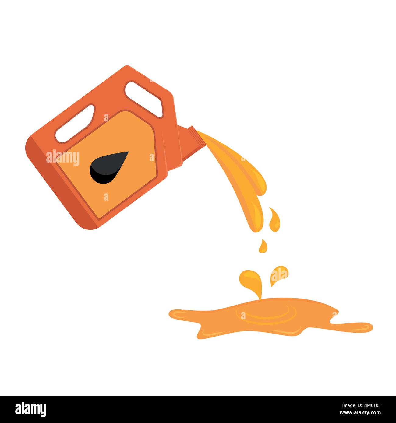 Illustration of replacement motor oil in an internal combustion engine ...