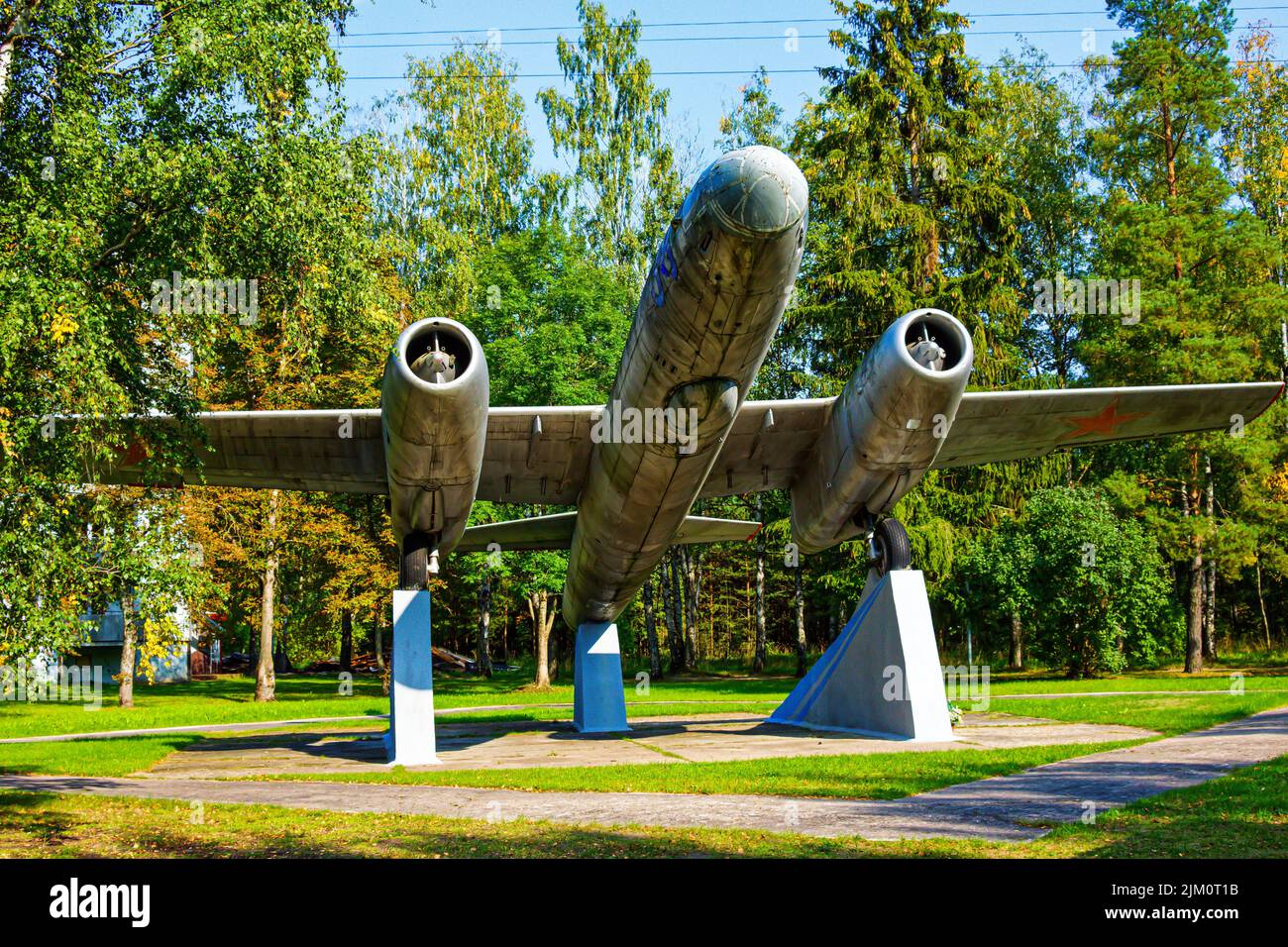 The Attraction in Skulte, near the Riga airport monument -Airplane IL ...