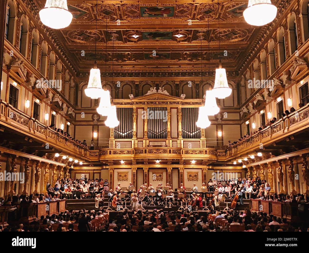 Front view of Vienna Golden Hall Stock Photo - Alamy
