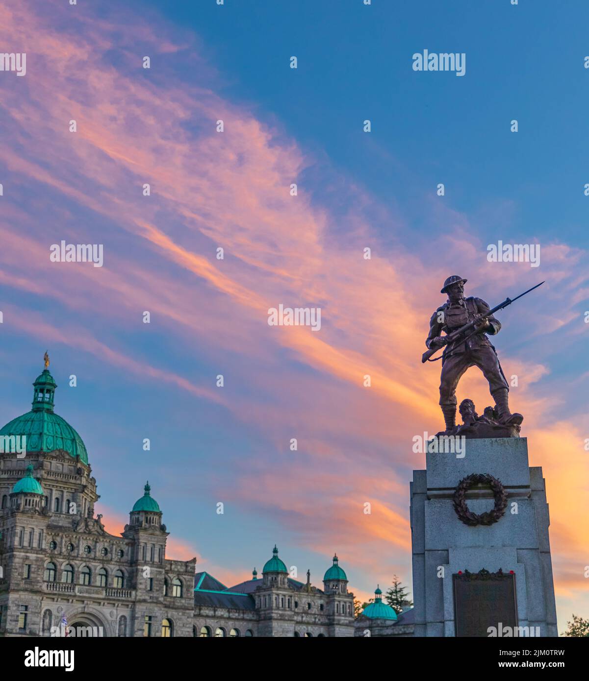 Victoria, British Columbia, Canada. Victoria Harbour with Parliament ...