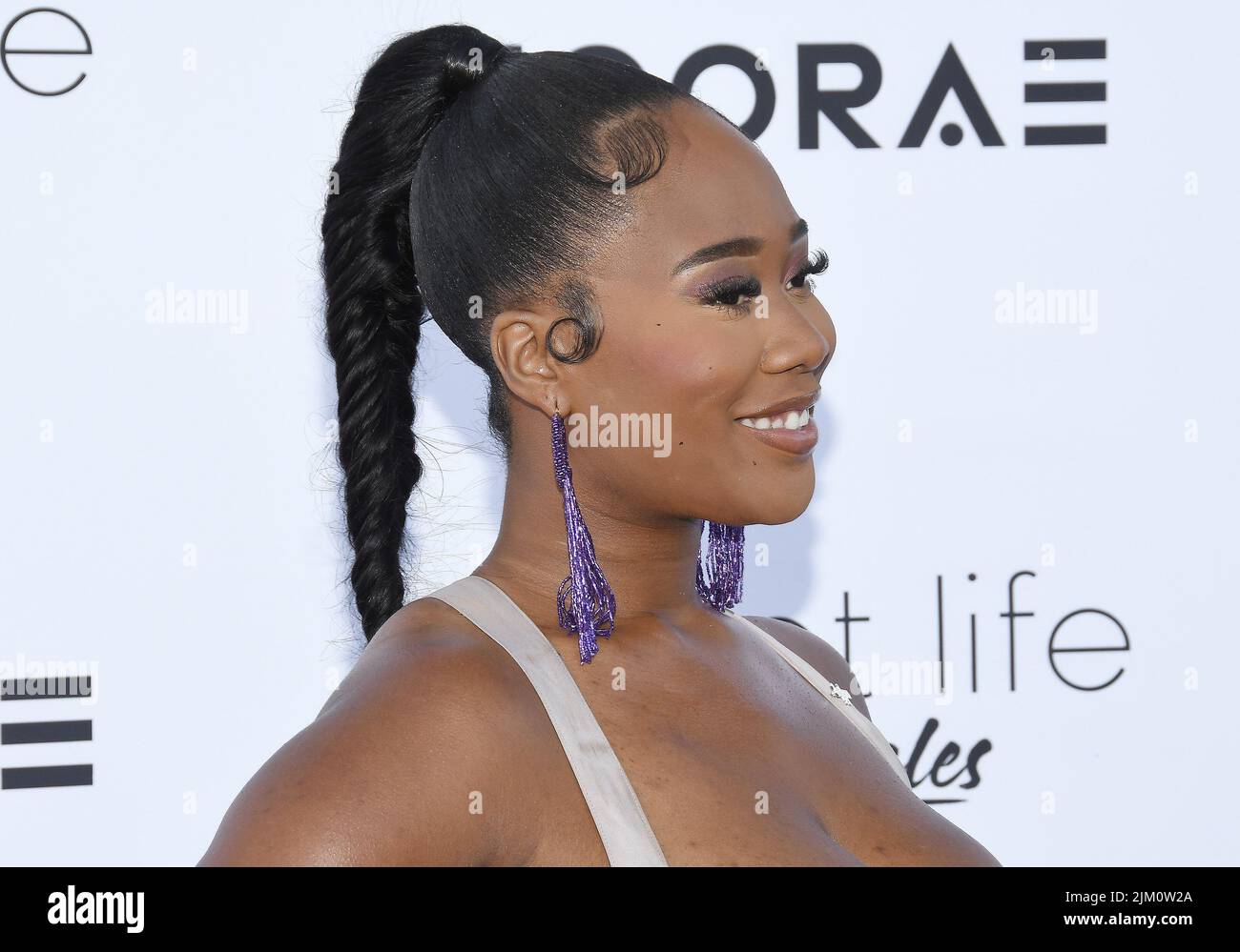 Tylynn Burns arrives at the HBO Max's SWEET LIFE Season 2 Premiere held ...