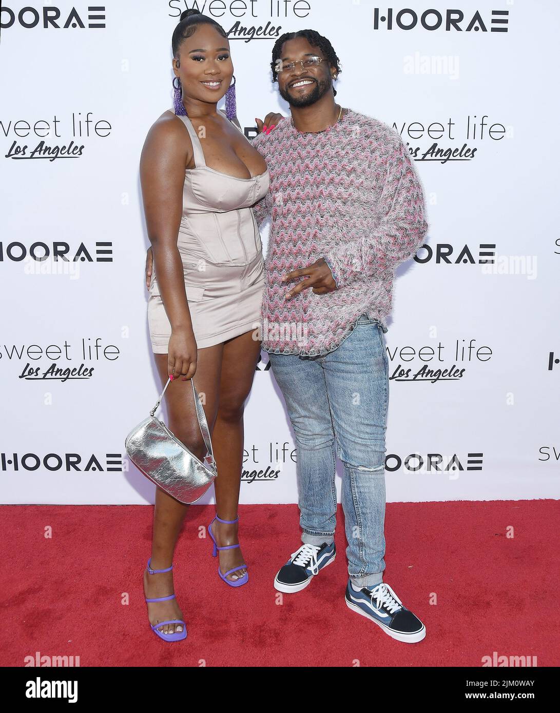 Los Angeles, USA. 03rd Aug, 2022. (L-R) Tylynn Burns and Jaylenn Hart ...