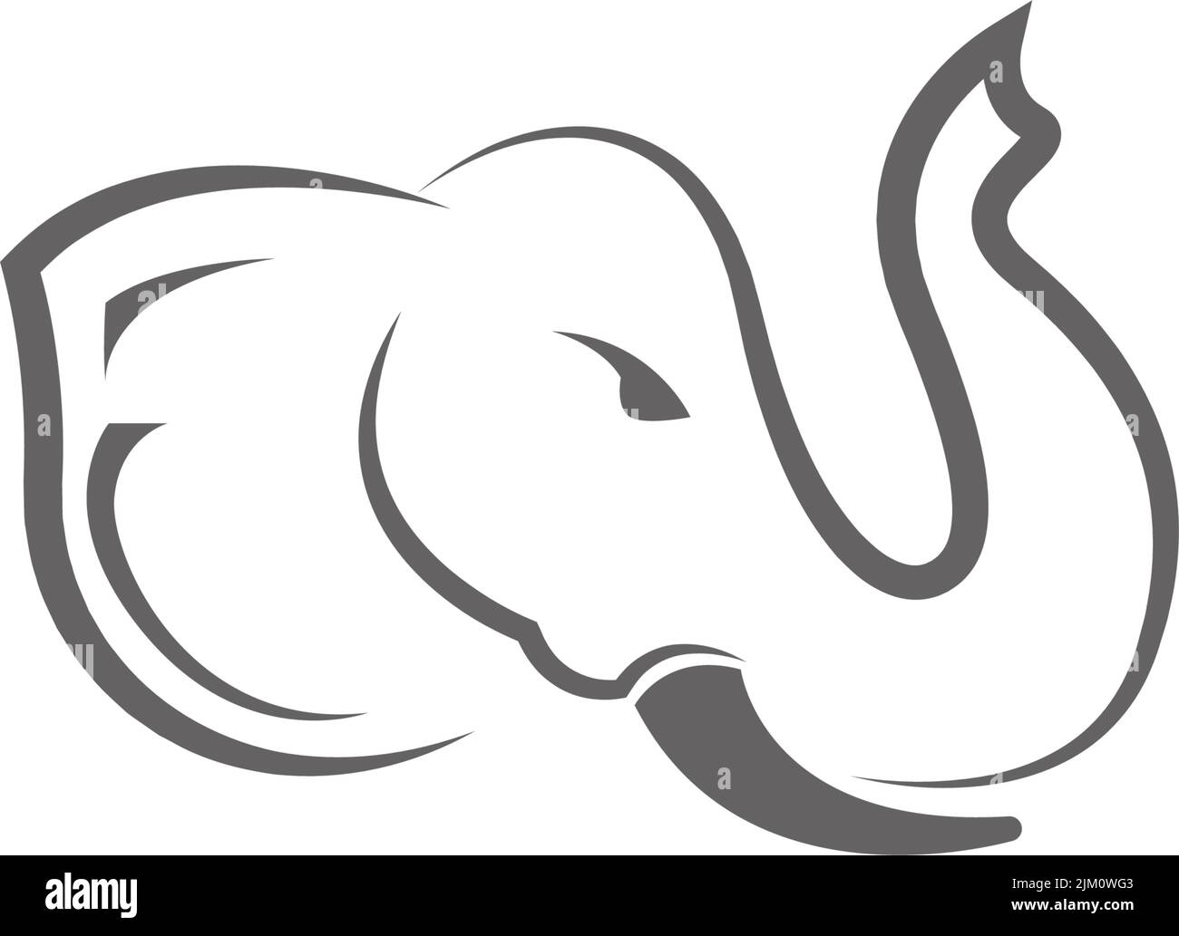 Elephant icon logo design illustration template Stock Vector Image ...