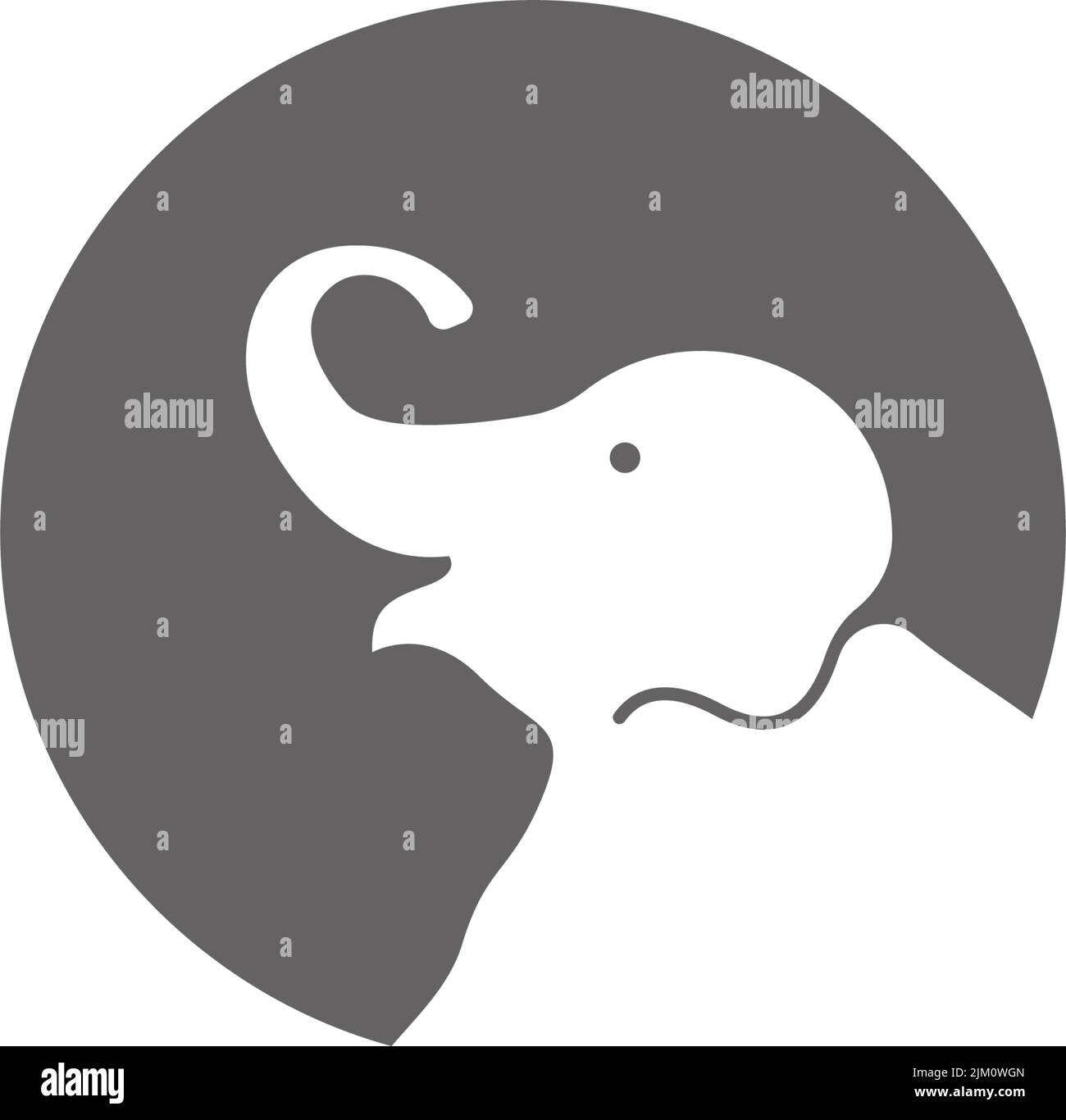 Elephant icon logo design illustration template Stock Vector Image ...